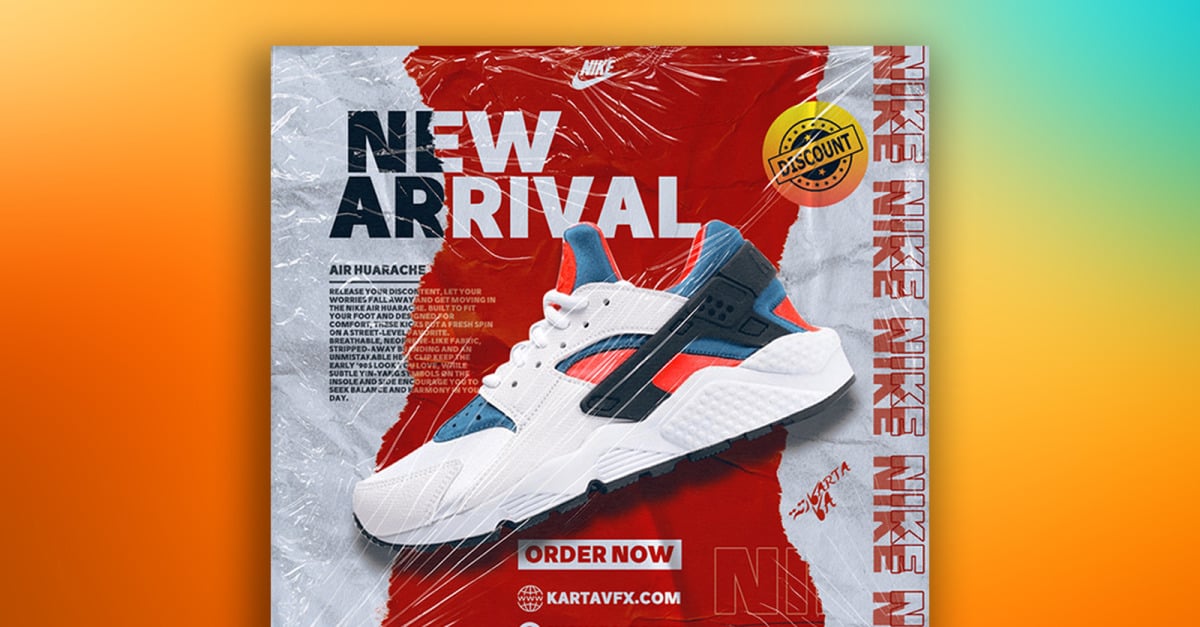 Shoes Social Media Post Design #322507 - TemplateMonster