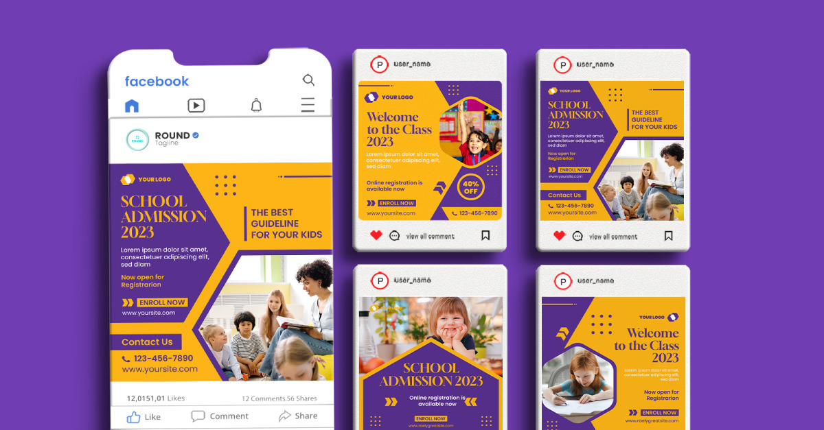 Willkommen beim Class Social Media Post Bundle