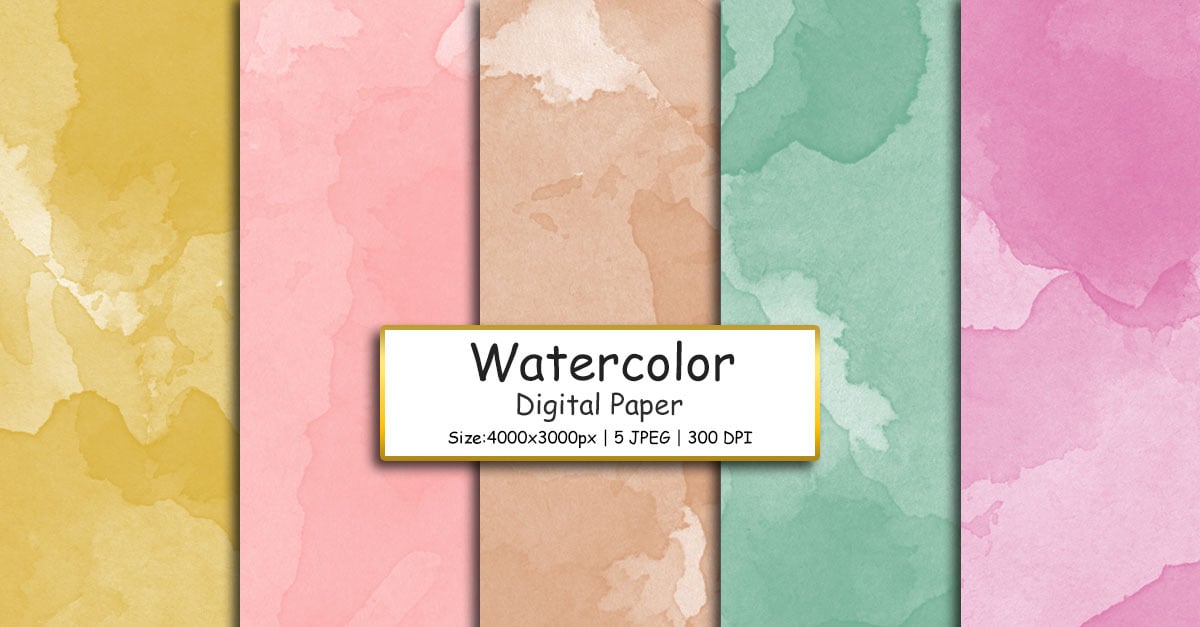 Papel digital aquarela pastel, fundo de textura de respingos de tinta ...