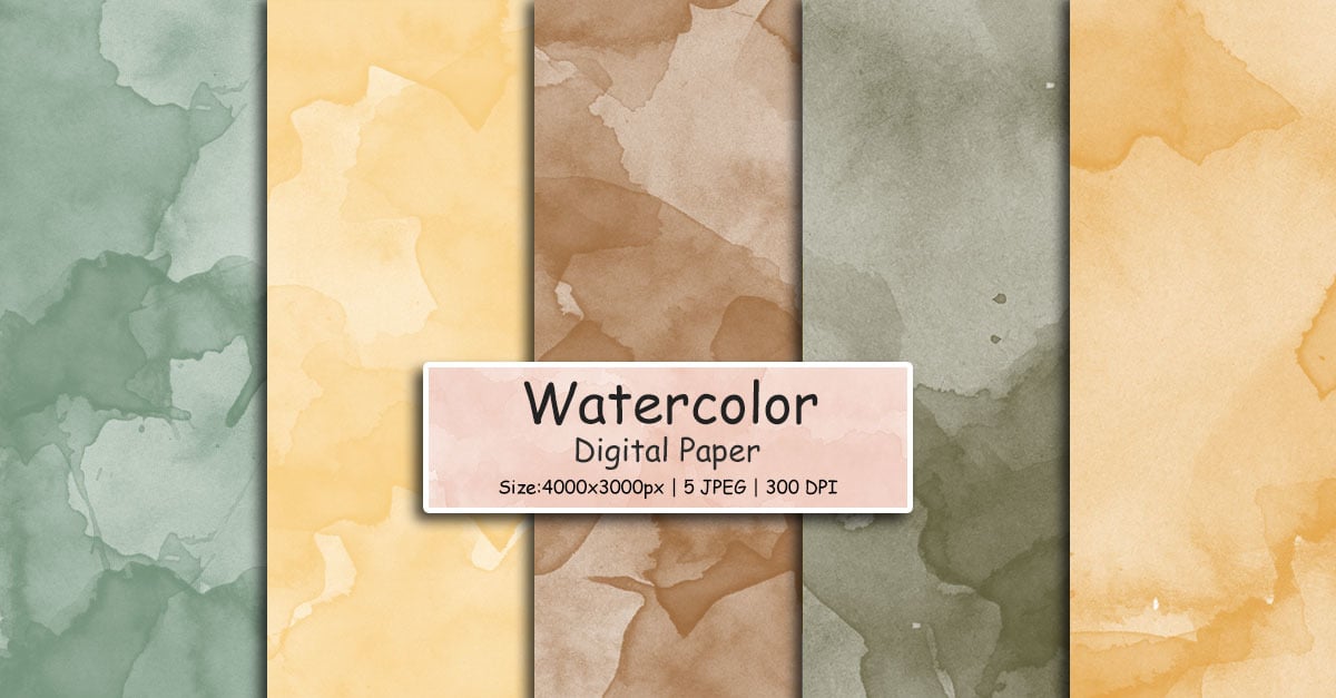 Pastel Watercolor splash digital paper, paint splatter texture ...