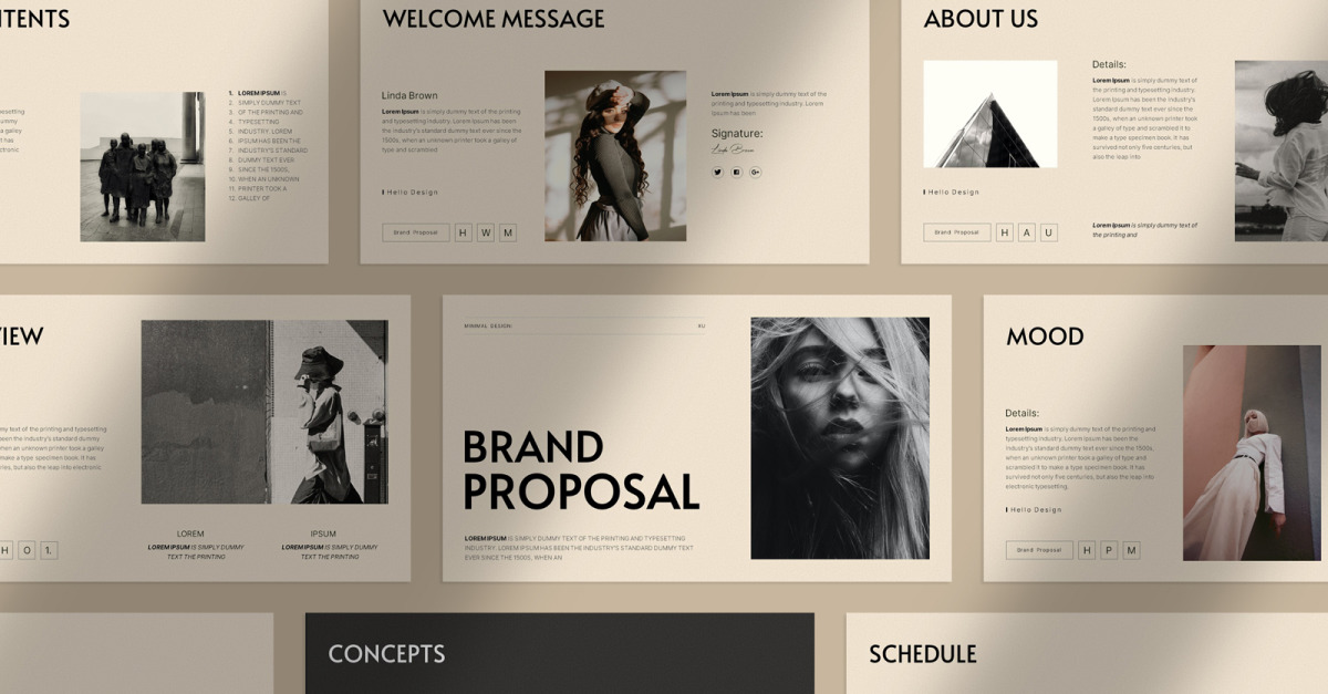 Marka Önerisi Sunumu Powerpoint Düzeni - TemplateMonster