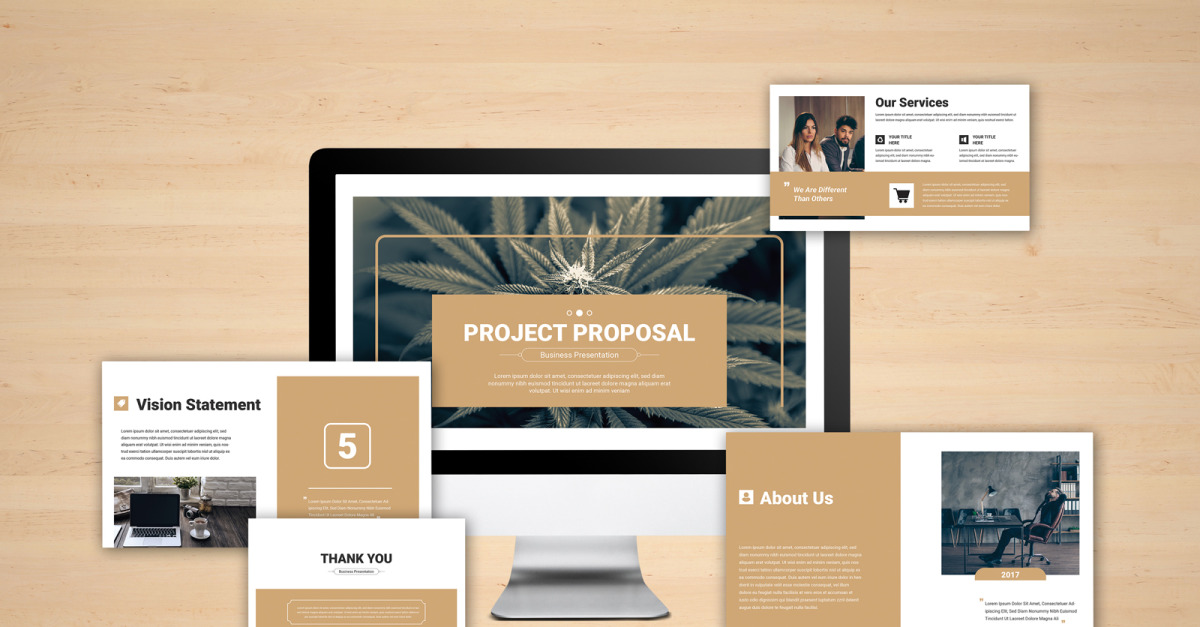 Conception de présentation de proposition de projet PowerPoint