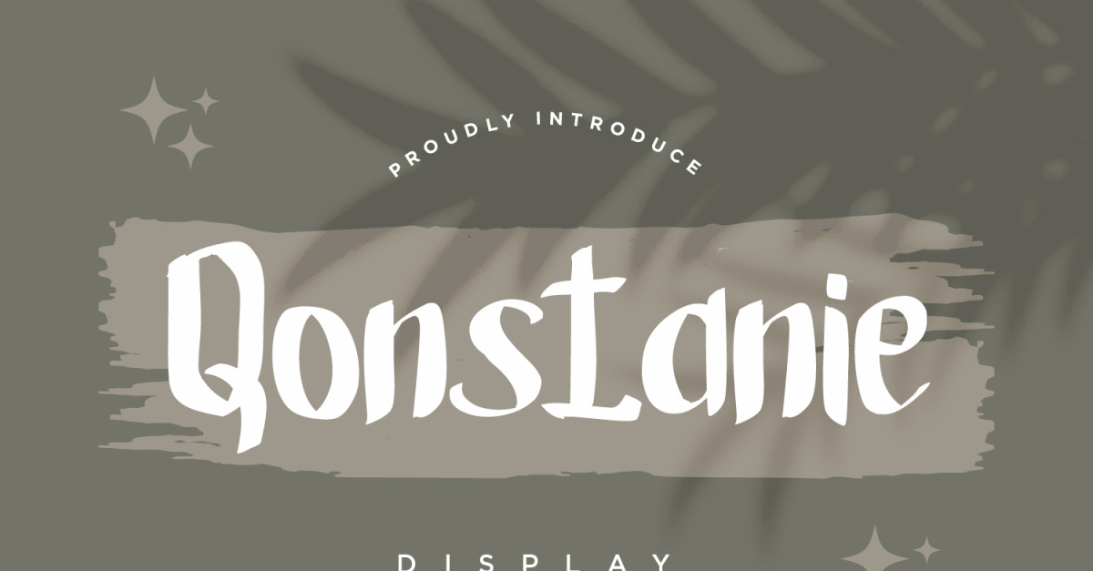 Qonstanie - Modern Display Fonts #323134 - TemplateMonster