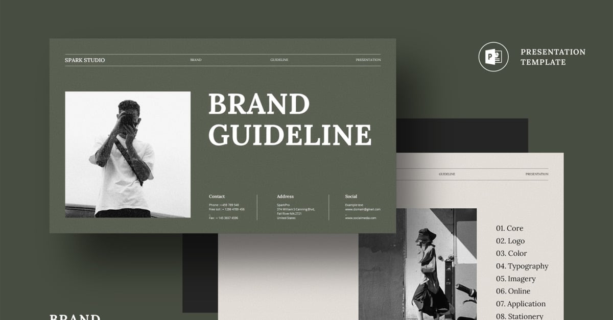 Presentazione della linea guida del marchio aziendale