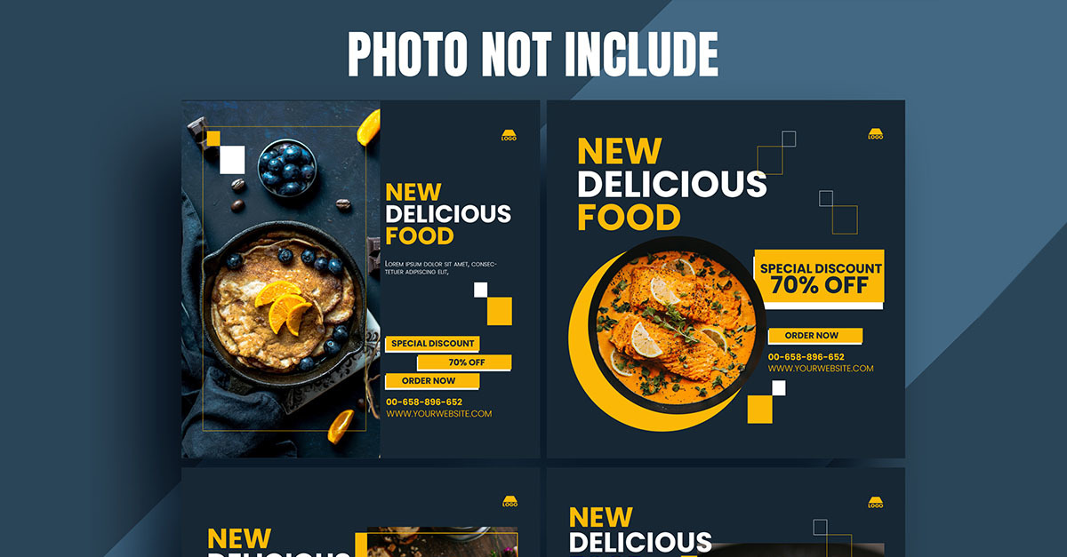 Social Media Post Design for Food Business. - TemplateMonster