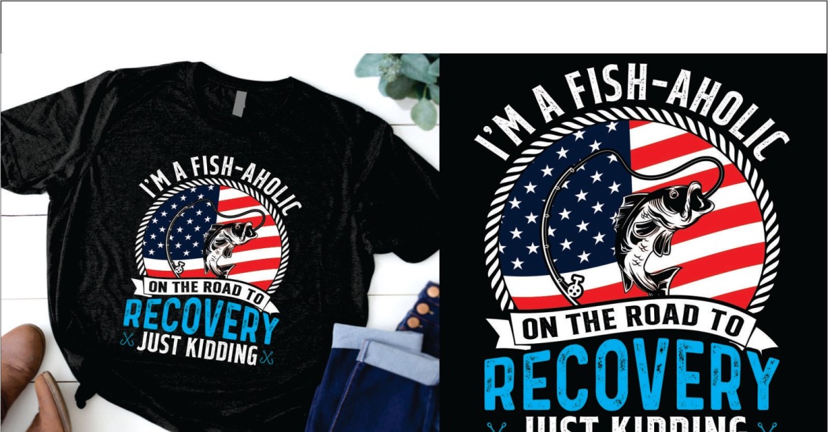 Ich bin ein Fishaholic auf dem Weg zur Genesung, nur ein Scherz T-Shirt