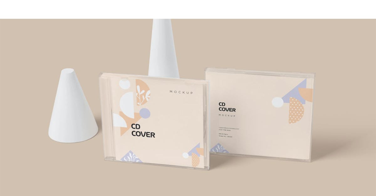 5 modelos de capa de CD - 5 modelos de capa de CD