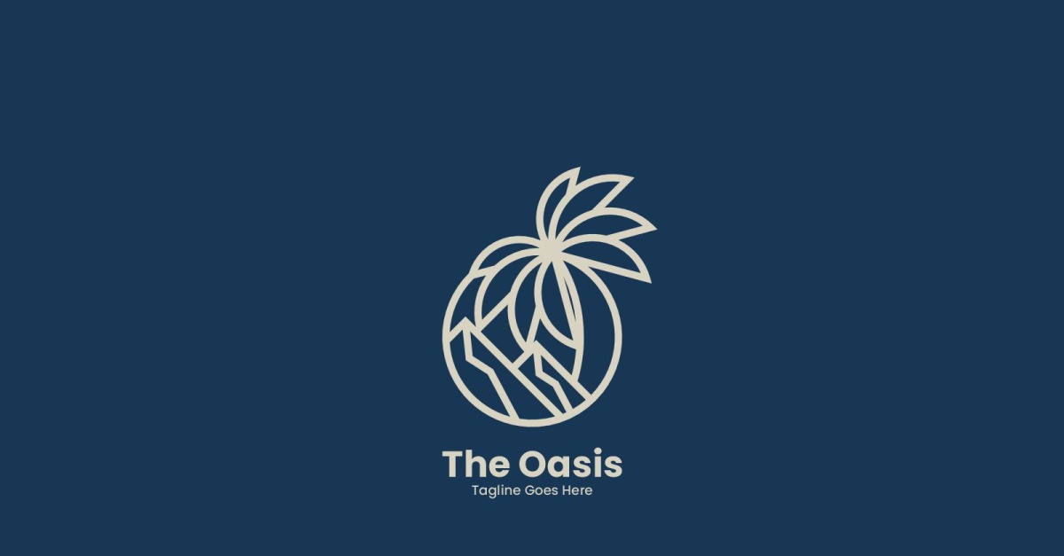 The Oasis Line Art Logo Style #323798 - TemplateMonster