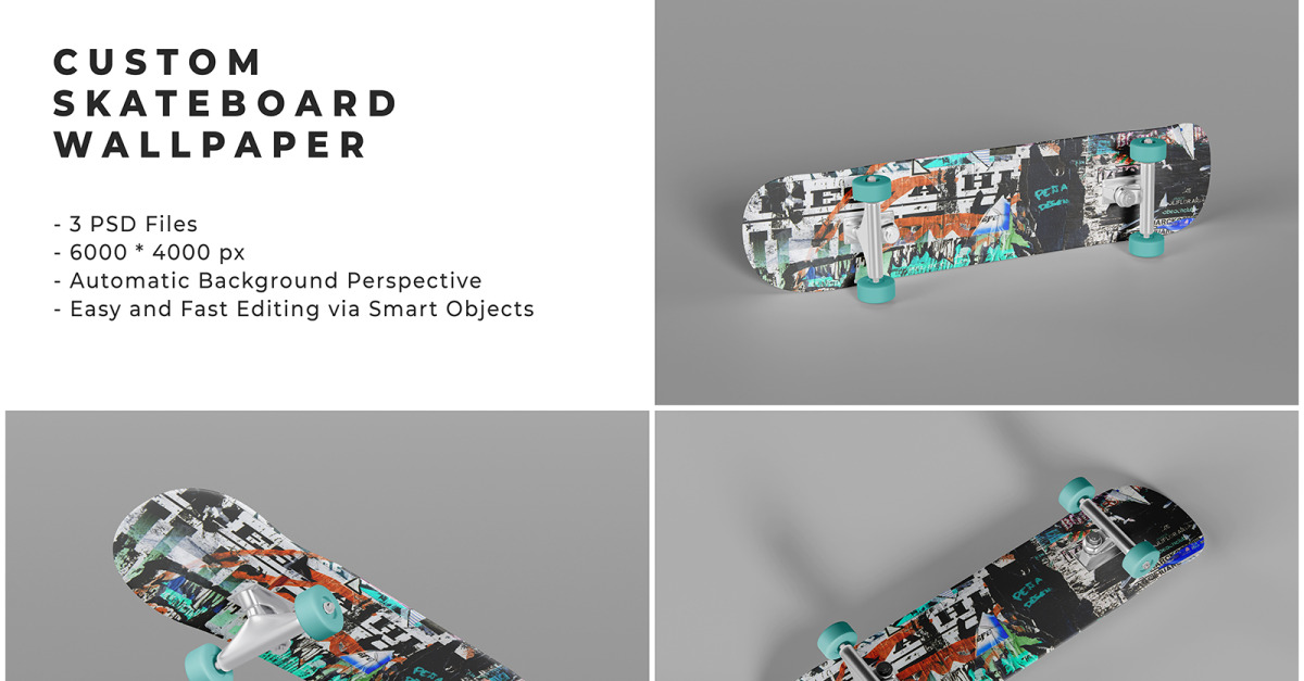 Bundle Skateboard Mockups #324013 - TemplateMonster