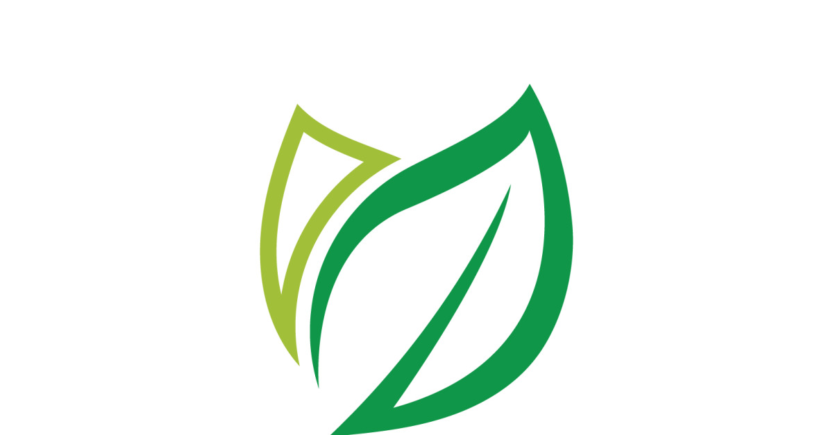 Green Leaf nature élément arbre nom de l'entreprise v6