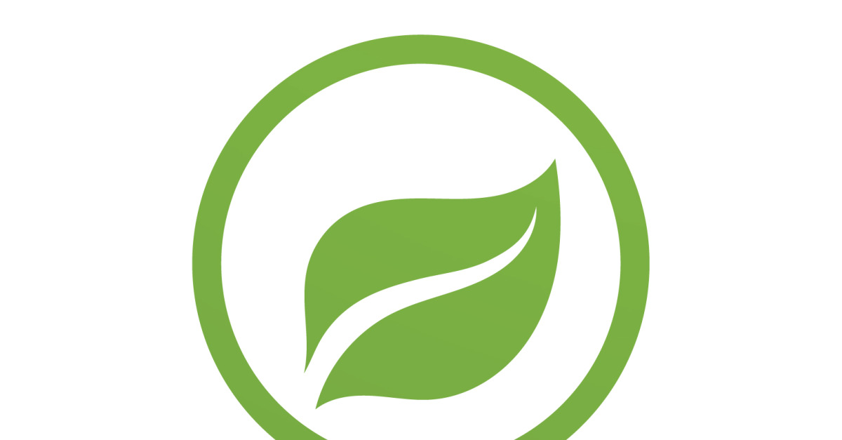 Nome da empresa da árvore do elemento da natureza da folha verde v44