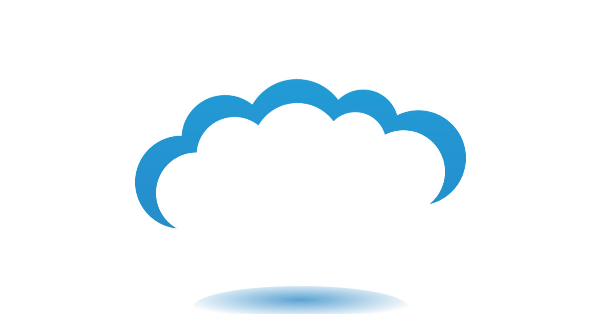 Cloud blue element design logo company v22