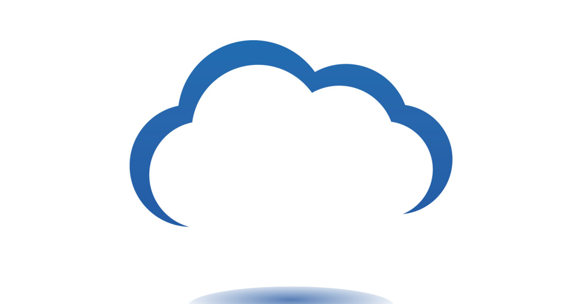 Cloud blue element design logo company v25