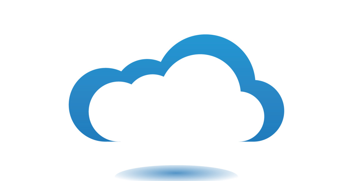 Cloud blue element design logo company v43