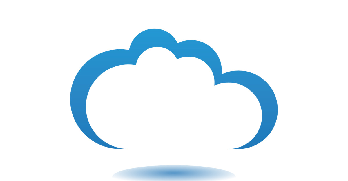 Cloud blue element design logo company v44