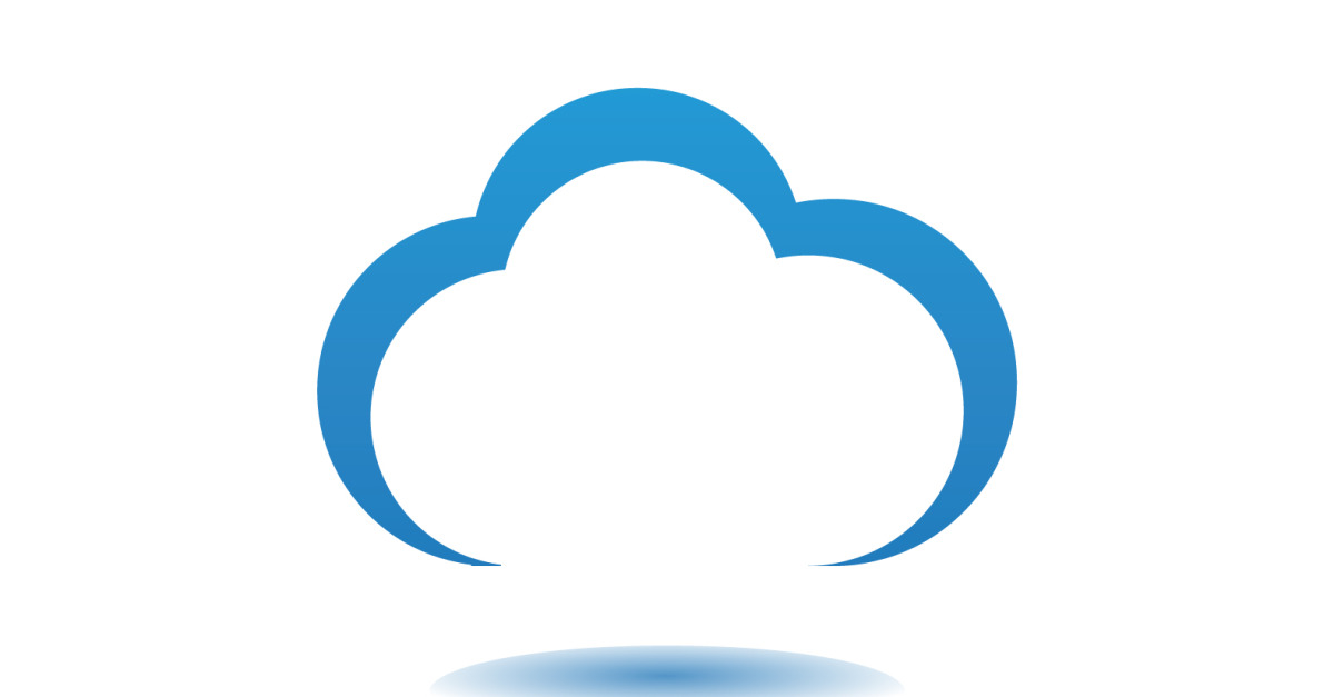 Nuvola blu elemento design logo azienda v33 - TemplateMonster