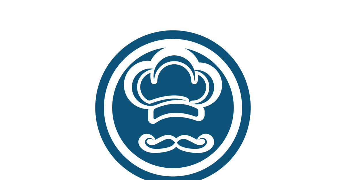 Gorro de chef diseño de logotipo simple vector v3