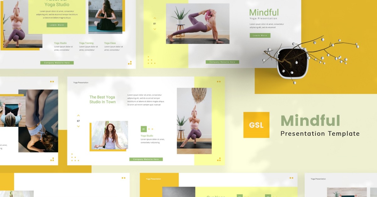 Mindful — Yoga Google Slides Template - TemplateMonster