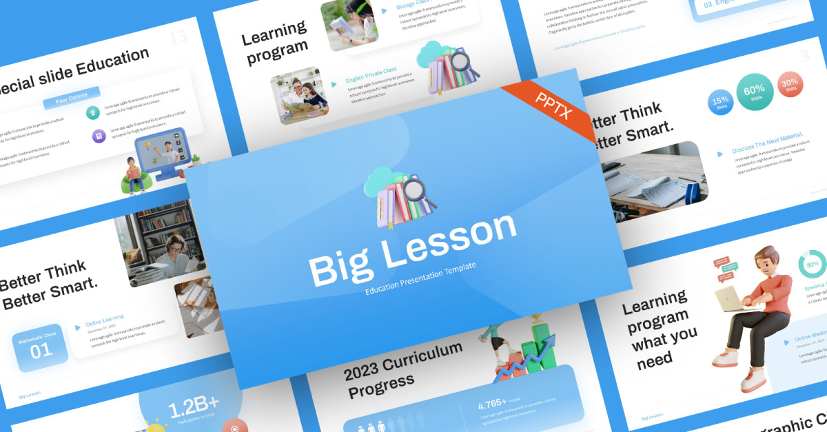 Lesson Creative Education PowerPoint Template