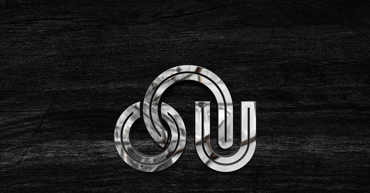 White glass texture logo mockup for a company brand 3d presentation