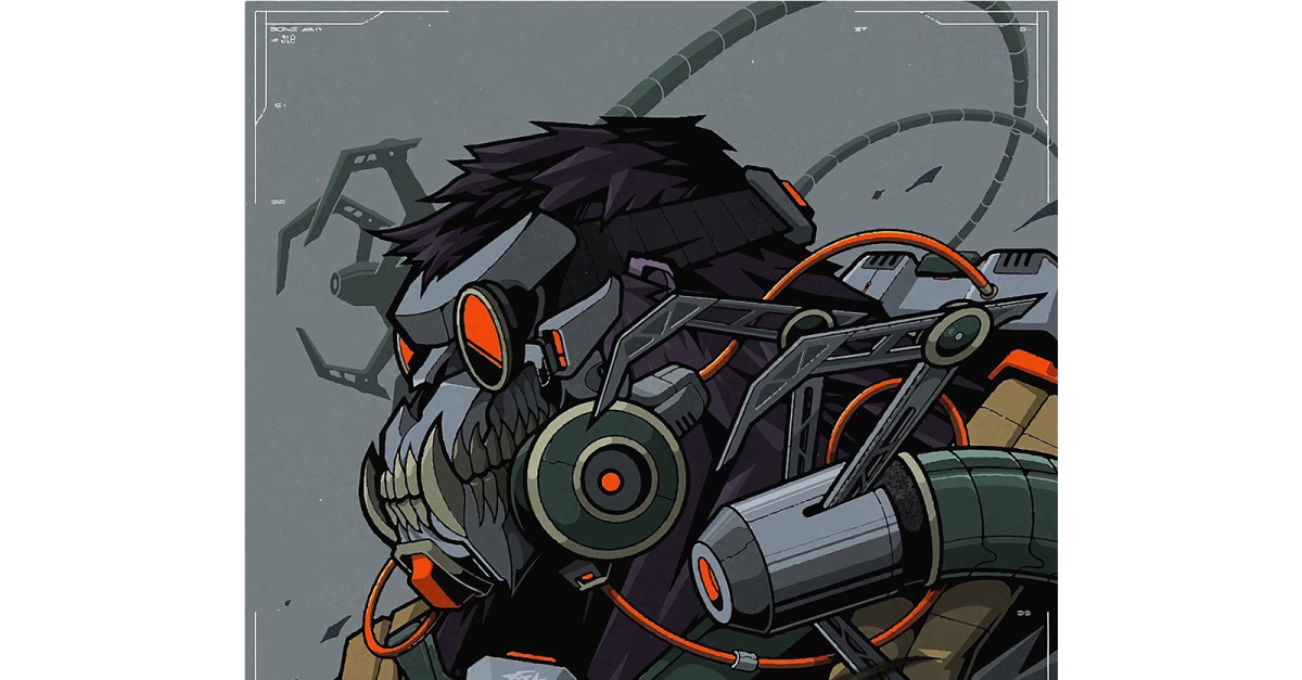 Vector de ilustración de Nechtan Aldric Mech