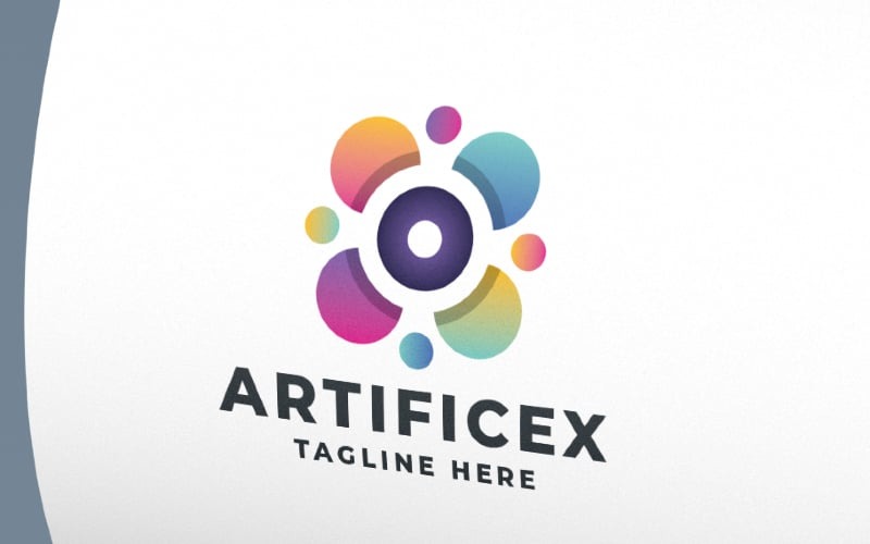 Artificial Intelligence Vector Logo Template