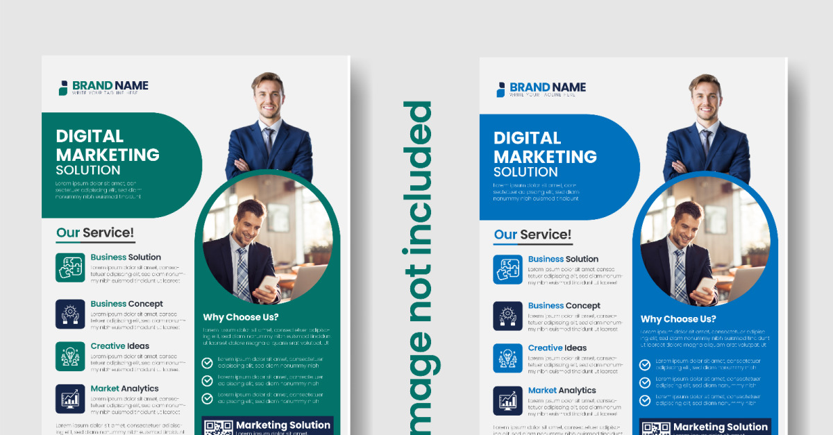 Digital Marketing Flyer Print Ready Template
