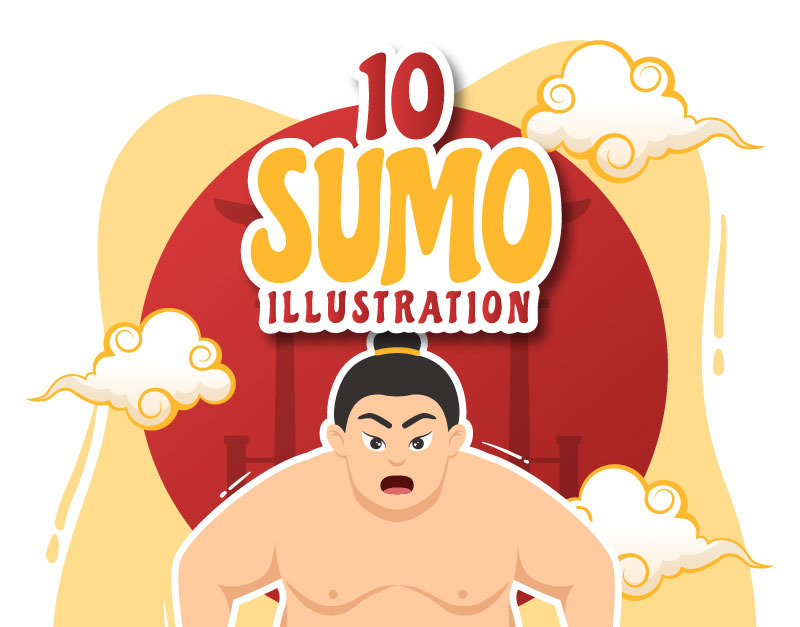 10 Sumo-Ringer-Illustration #324923 - TemplateMonster