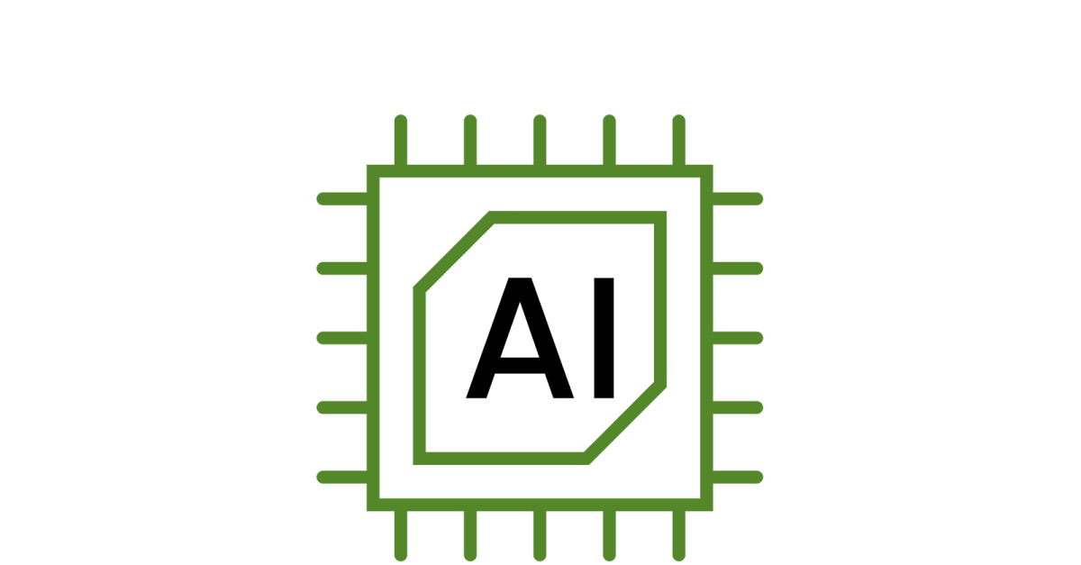 AI Minimal Tech Chip Logo Listo para usar Diseño