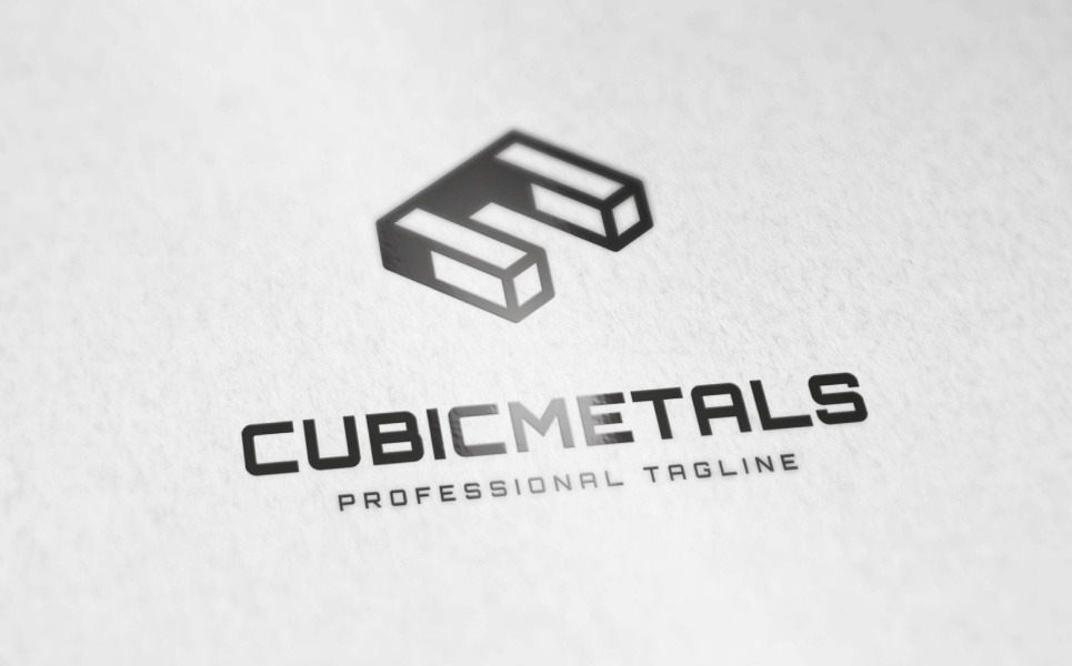 Letter C logo or Cubic Metal Logo #325178 - TemplateMonster