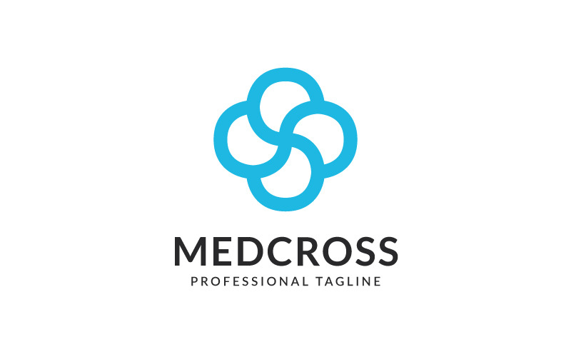 Medcross Vector Logo Design Template - TemplateMonster