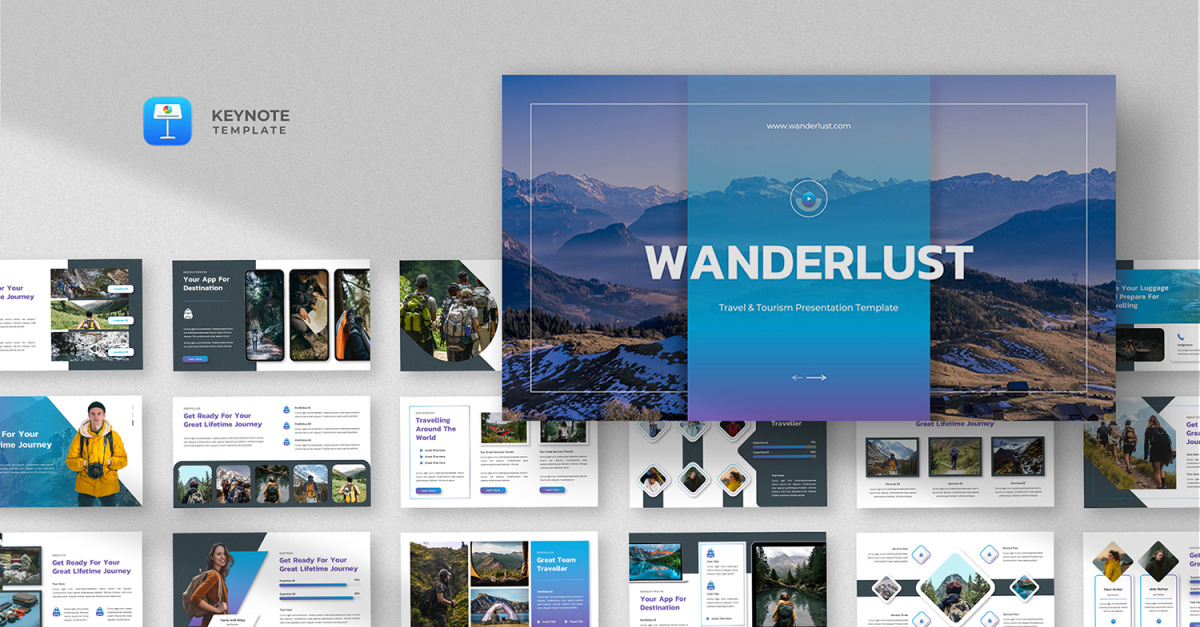 Wanderlust - Modèle de présentation de voyage d'aventure