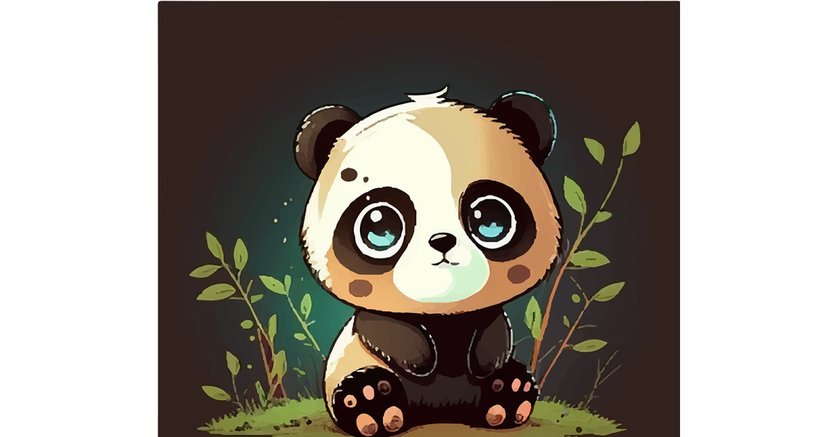 Carlito Aditya Panda ilustración vectorial - TemplateMonster