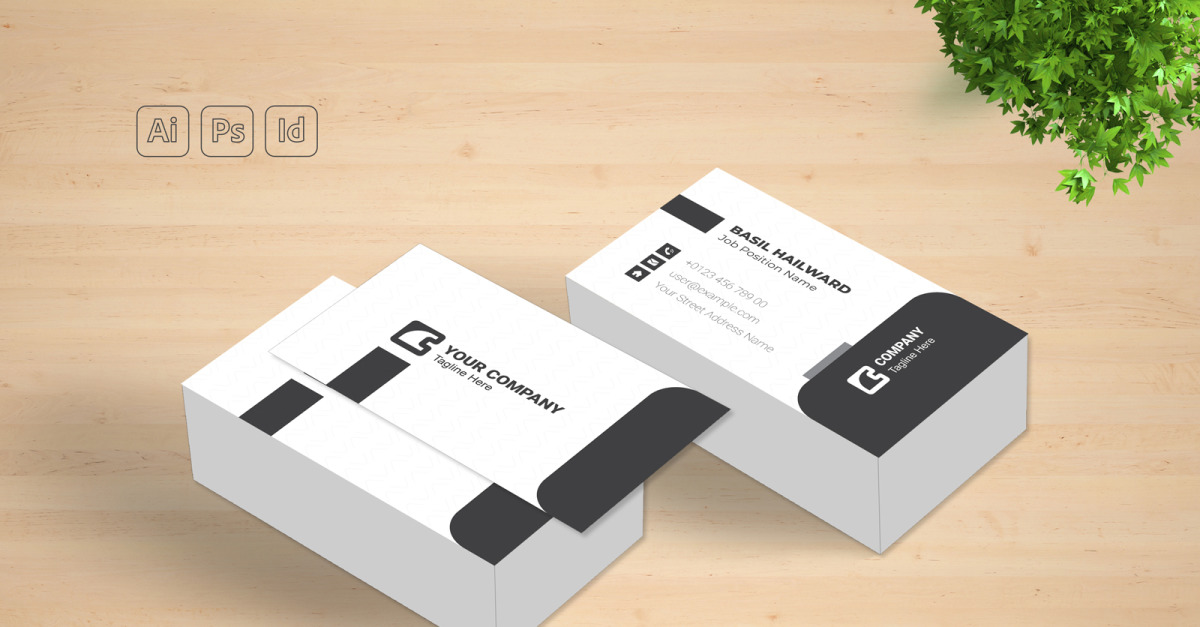 Clean Design Business Card Layout #325334 - TemplateMonster