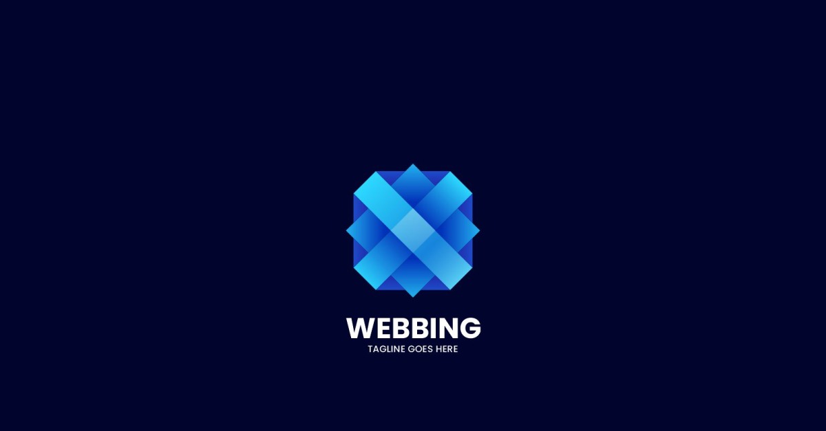 Webbing Gradient Logo Template #325395 - TemplateMonster