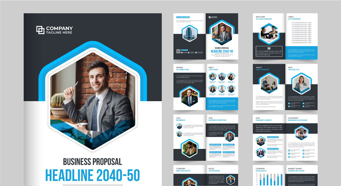 Corporate business proposal template - TemplateMonster