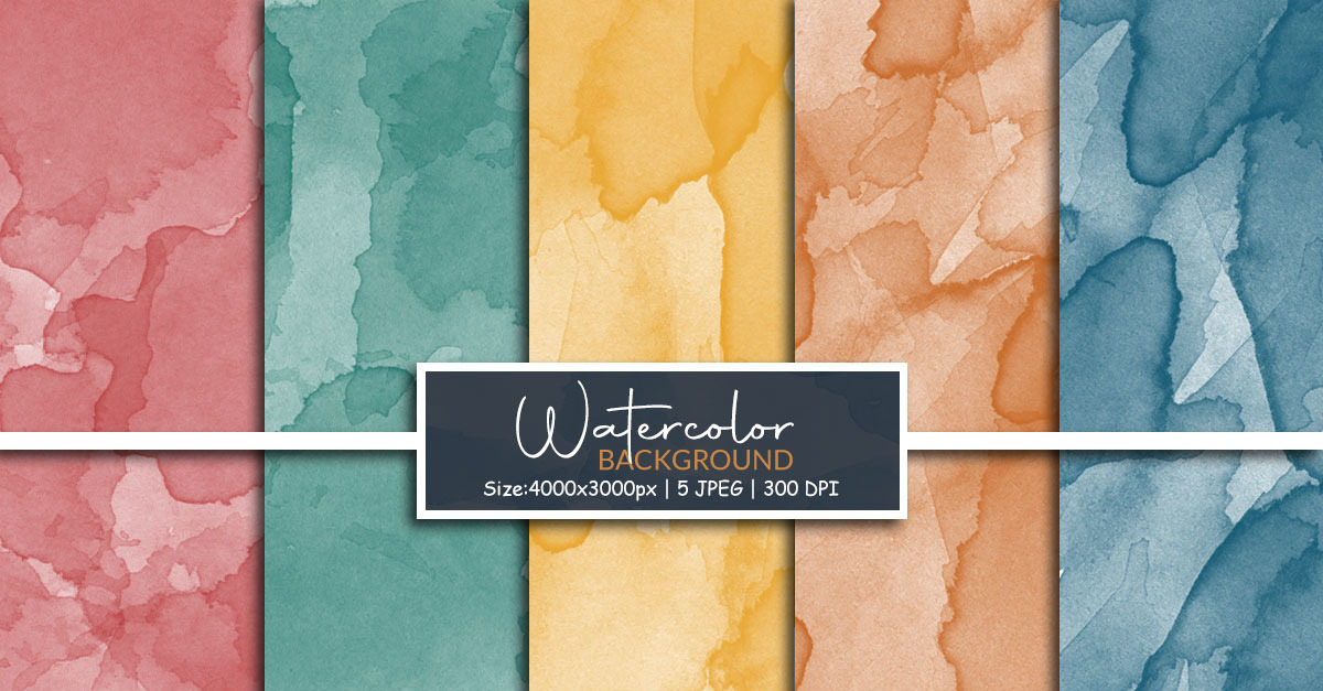 Watercolor digital paper and Abstract paint splatter texture background