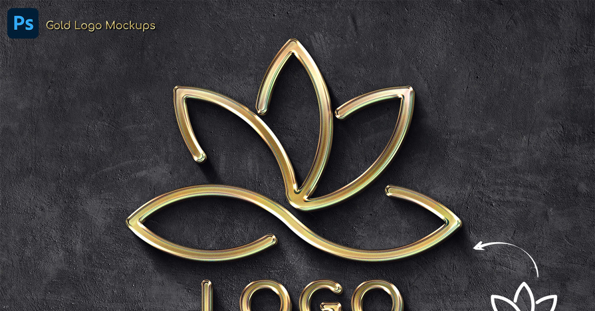 Gold-Logo-Text und Logo-Effekte #325666 - TemplateMonster