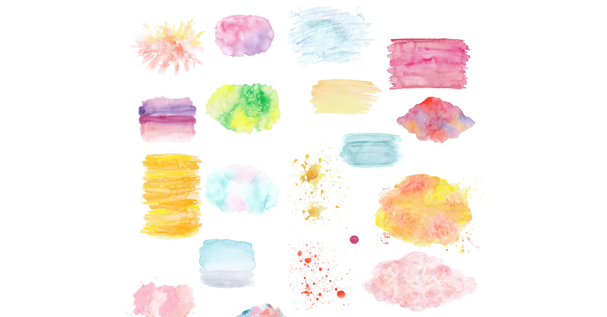 Bright Free Watercolor Texture Pack Vector - TemplateMonster