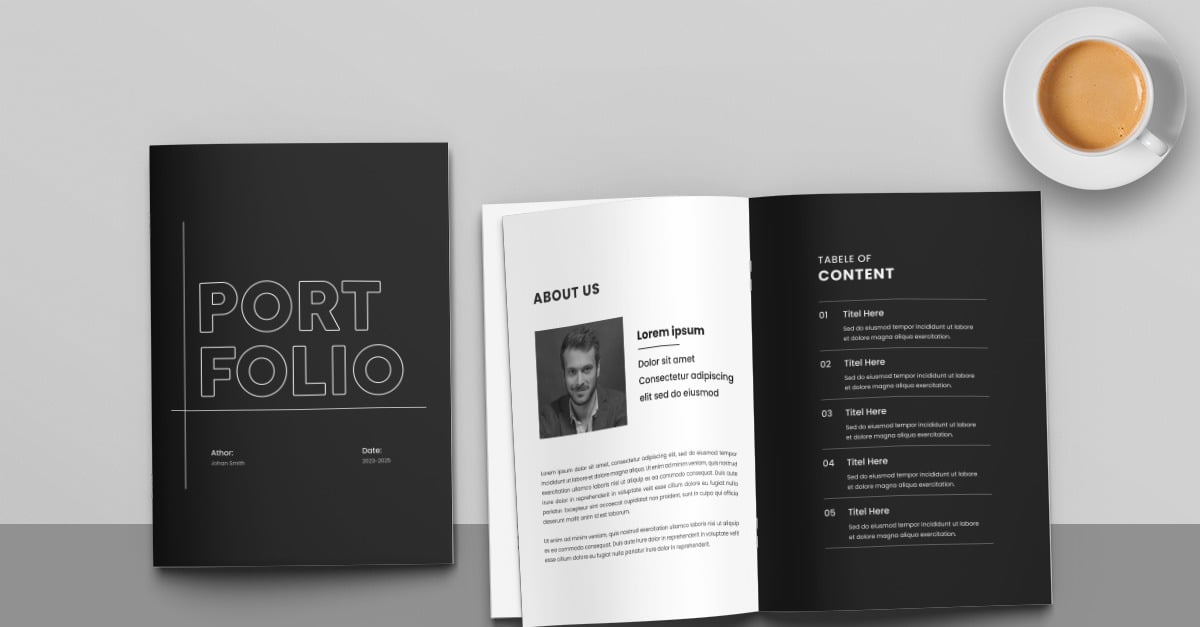 Minimal Design Portfolio Template, Brand Guidelines Layout