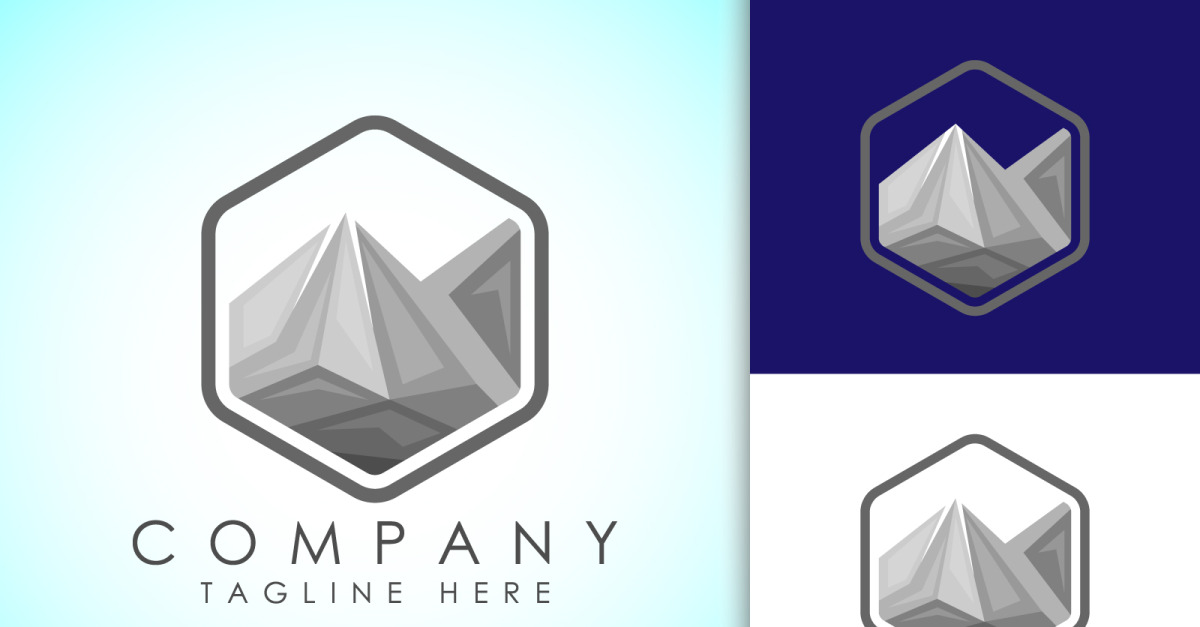Mountain peak summit logo design7 #325775 - TemplateMonster