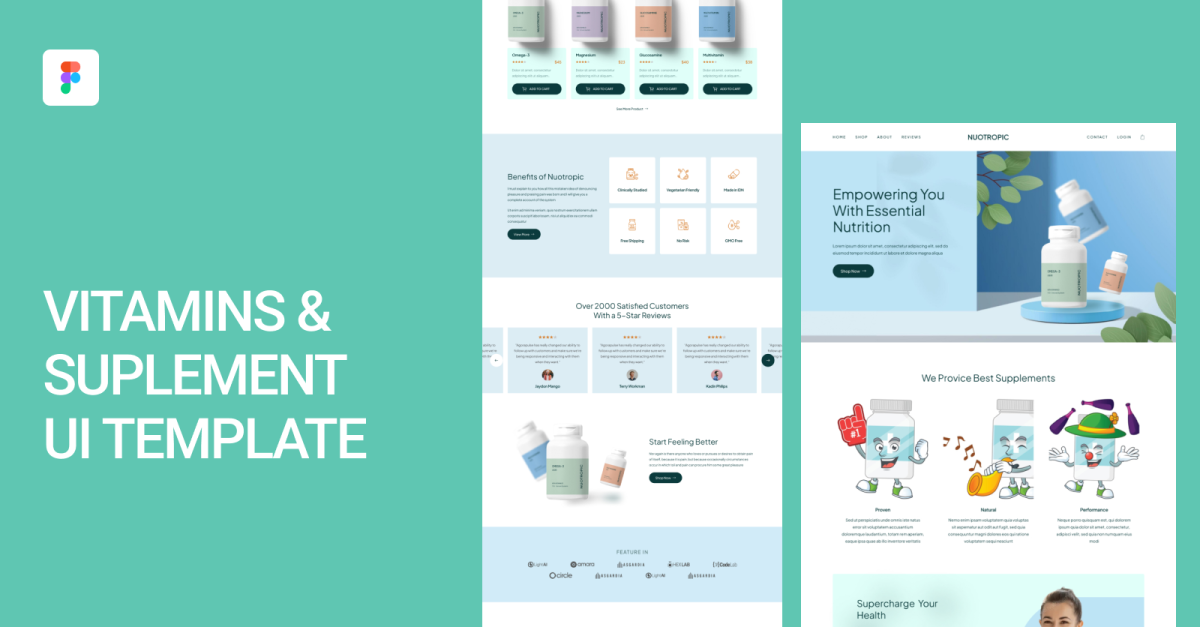 Vitamins & Suplement UI Template - TemplateMonster