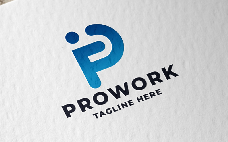 Modèle de logo Pro Work Letter P #326008 - TemplateMonster