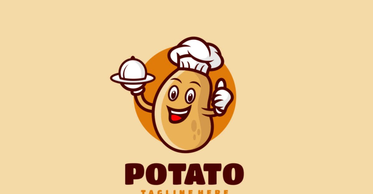 Potato Mascot Cartoon Logo #326069 - TemplateMonster