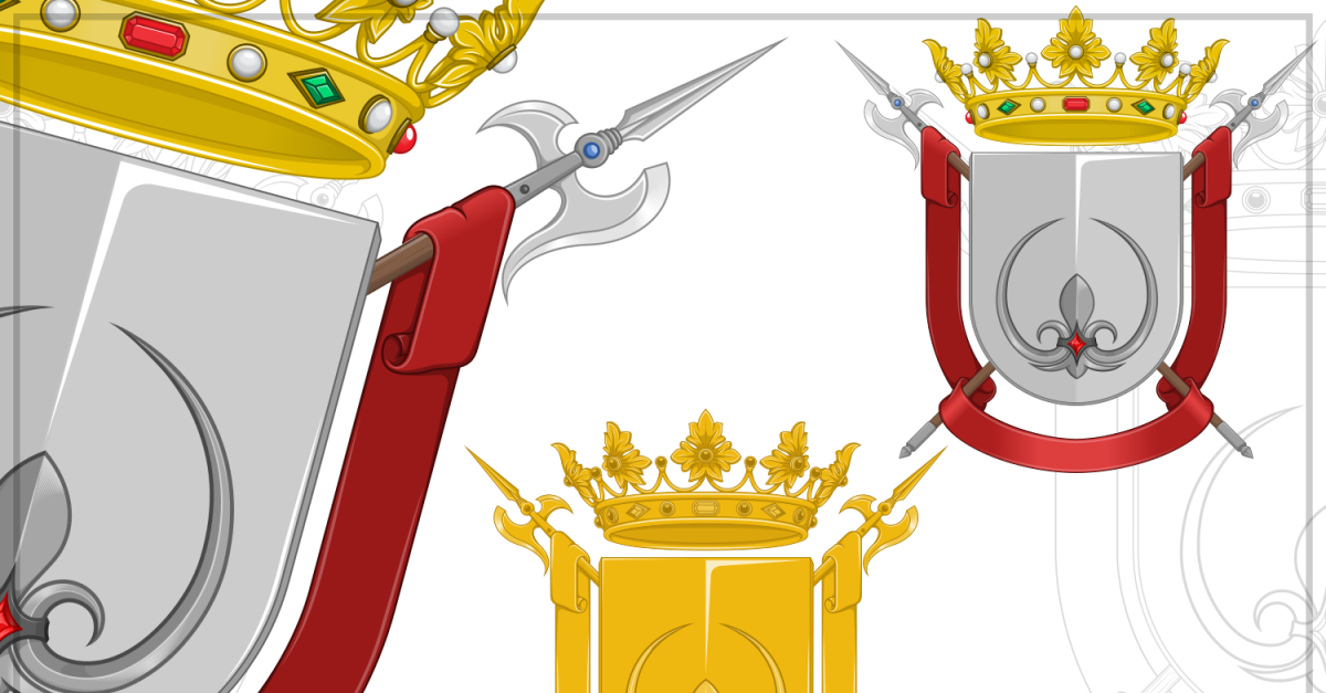 Vector Design Of Medieval Coat Of Arms - TemplateMonster