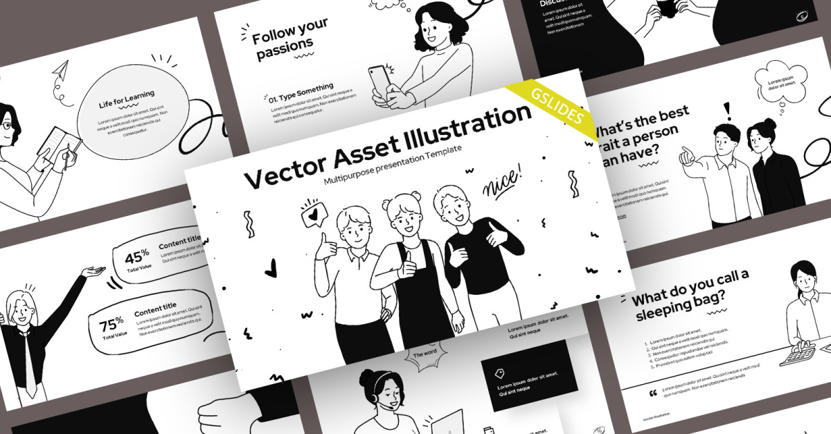 Vector Illustration Asset Google Slides Template