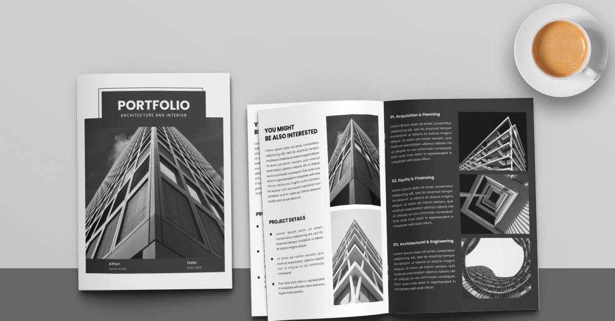 Portfolio Template Design Use for Photography Portfolio and ...