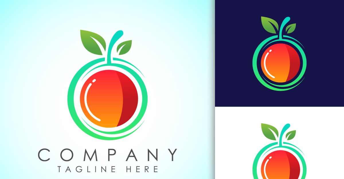 Abstract apple logo sign symbol2 #326277 - TemplateMonster