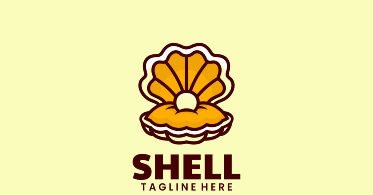 Shell Simple Mascot Logo Style #326292 - TemplateMonster