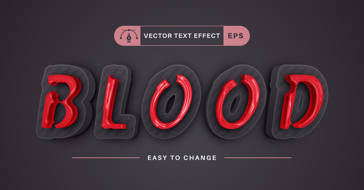 Bloody - Editable Text Effect, Font Style 2 - TemplateMonster